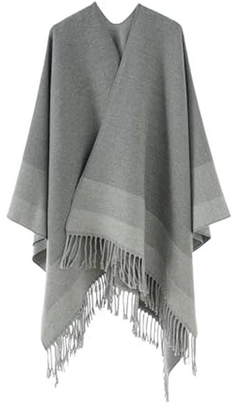 Dames Sjaal Wrap, Open Poncho, Cape Vest, Oversize Sweaters voor Herfst ...
