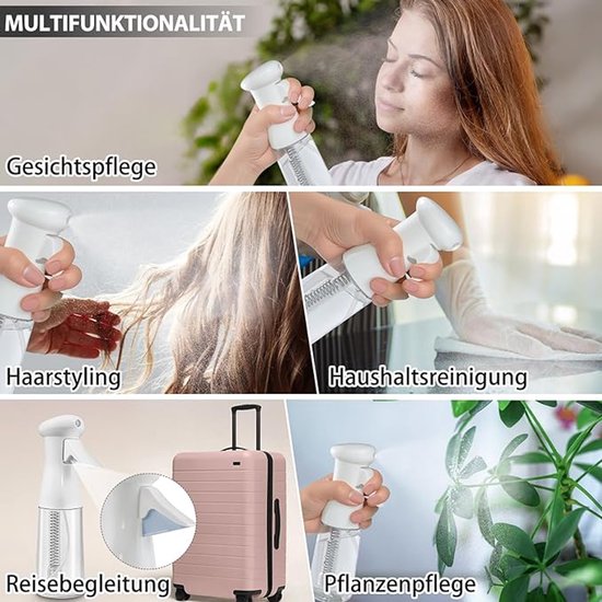 Ultrafijne Spuitfles 200 ml – Druppel- en Lekvrij, BPA-vrij, Navulbaar ...
