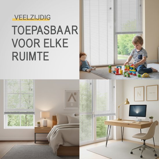 Sol Royal Aluminium Jaloezie Zonder Boren 90x130 cm incl. Klemsteunen ...