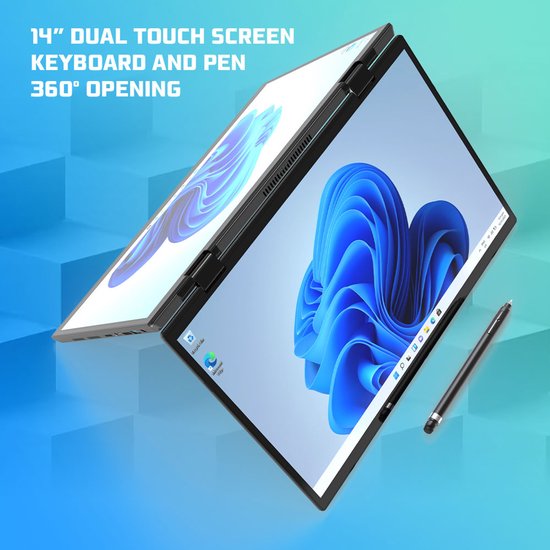 GMR - DUAL YOGA 360° Laptop - 2 x 14 Inch 2.2K Dual Touchscreen ...