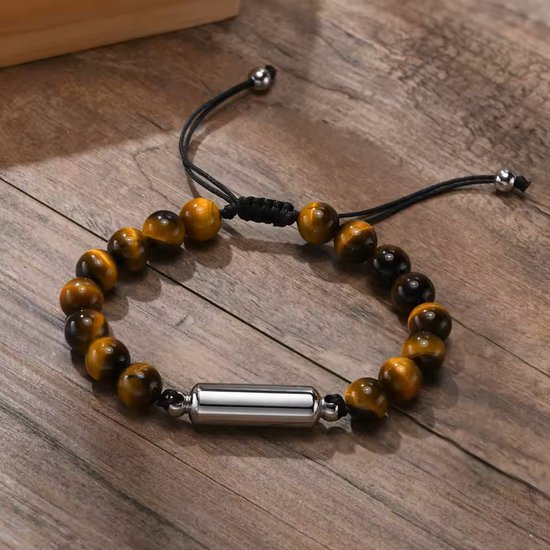Armband kralen,met mogelijkheid om as in de koker toe te voegen | bol