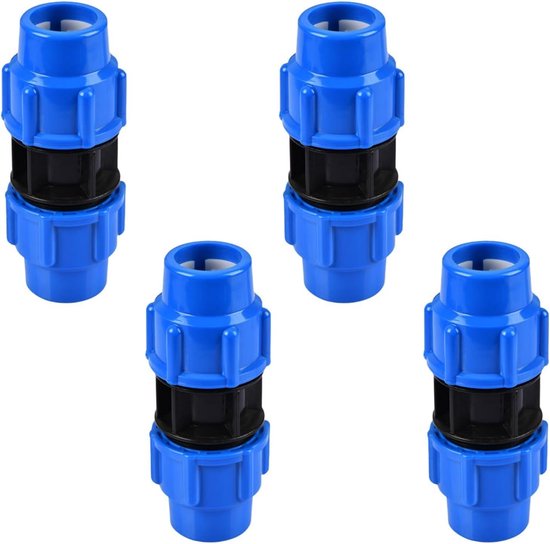 Set van 4 Schroefkoppelingen voor PE Buis - 3/4 Inch - Waterleiding ...