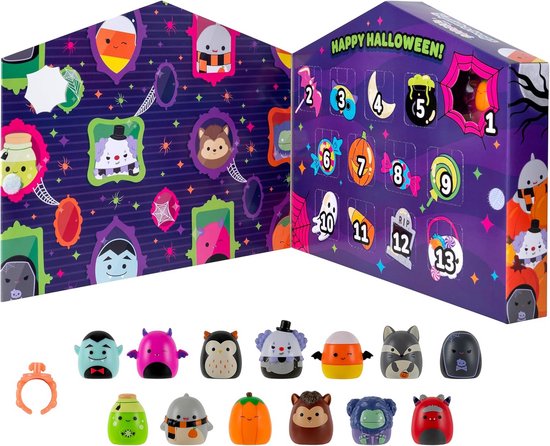 Calendrier de compte à rebours Halloween avec 13 Mini Balles Anti ...