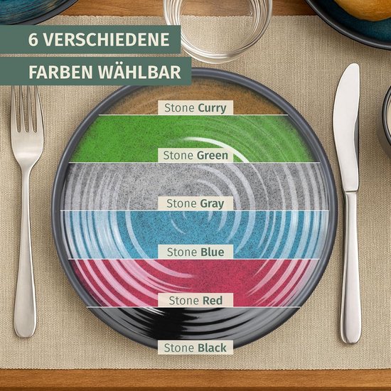 Servies set kamperen 3-delig voor 1 persoon melamine steen groen | bol