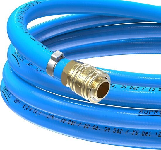 Persluchtslang Set 5 Meter PVC met Messing Snelkoppeling voor ...