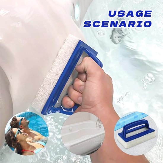 Zwembadborstelset - 2 Stuks Reinigingsborstels voor Grondige ...