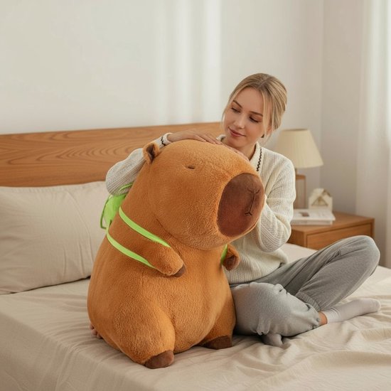 Klikkopers® - Capybara Knuffel Groot - 90 CM - Capibara Knuffel ...