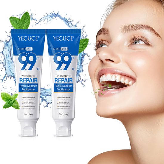 Yecuce whitetooth | zonder fluoride | repair toothpaste | voorkomt ...