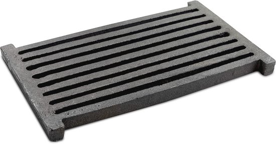Grille de foyer massif en fonte 33 x 21 cm pour foyer ouvert et grill | bol