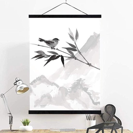 Houten Poster Hanger - 80cm Magnetisch Frame voor Posters - DIY Design ...
