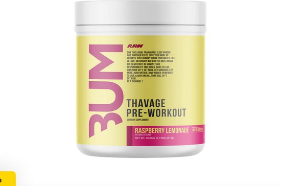 RAW CBUM Thavage Pre Workout - 526 gram - Raspberry Lemonade | bol