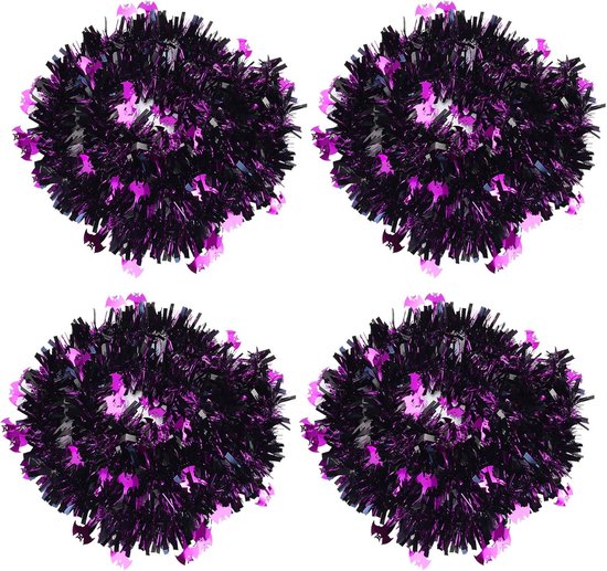 Halloween Lametta Slinger Set - 4 Stuks - Decoratie voor Feesten en ...