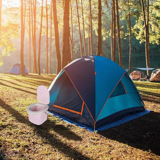 Campingtoilet 15,5 liter - Mobiele toiletemmer voor outdoor en reizen ...