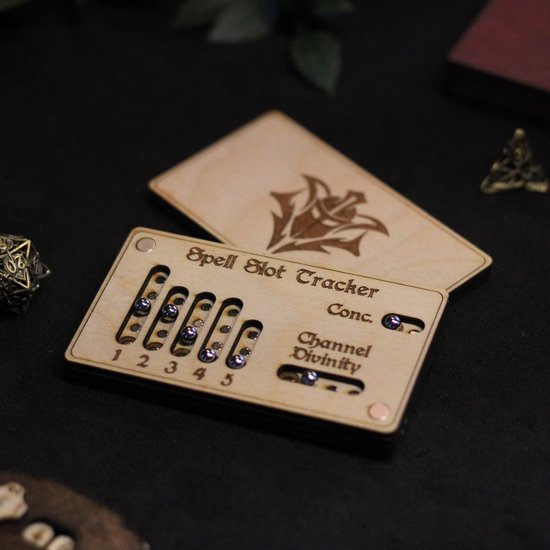 Spell Slot Tracker voor Paladin class in Dungeons & Dragons - Hout ...