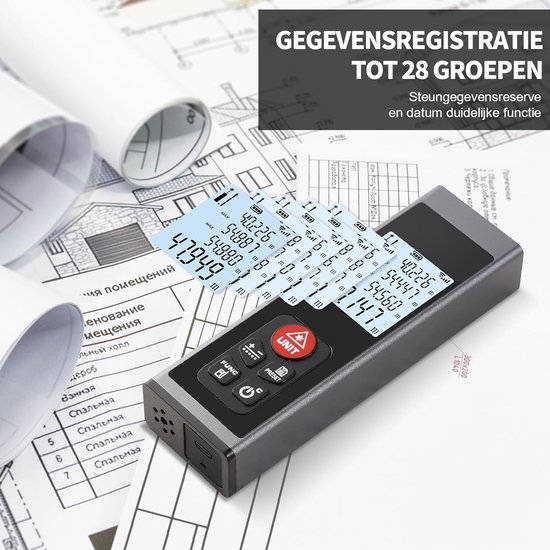 Digitale Laser Afstandsmeter - 60 Meter Bereik - Lasermeter - type-c ...