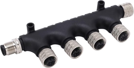 Multiple Port Connector 5 Pin Backbone Drop Cable - 4 Port T Connector ...