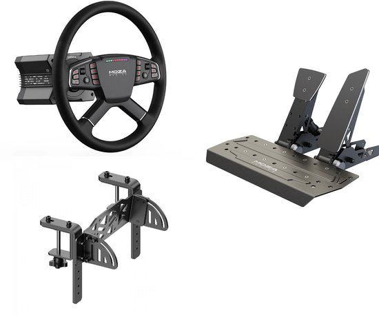 Moza Racing R9 V3 Bundle – Truck Wheel TSW + SR-P Pedalen + Truck Clamp ...