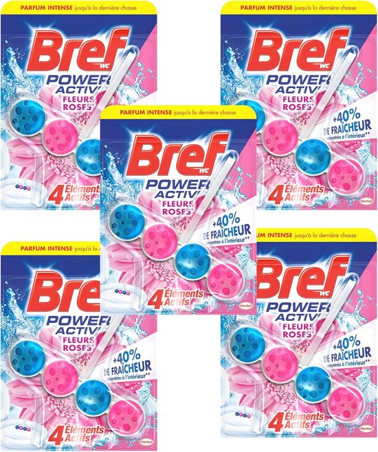 WC-reinigingsblokken met Roze Bloemen Geur – 4-in-1 Toiletblok voor ...