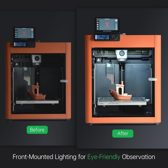 Led-lichtstrip voor 3D-printers met magnetische installatie - Helder ...