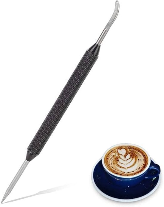 Latte Art Pen - Koffie Decoratie Pen - 1 stuk - Roestvrij staal - 5,5 ...