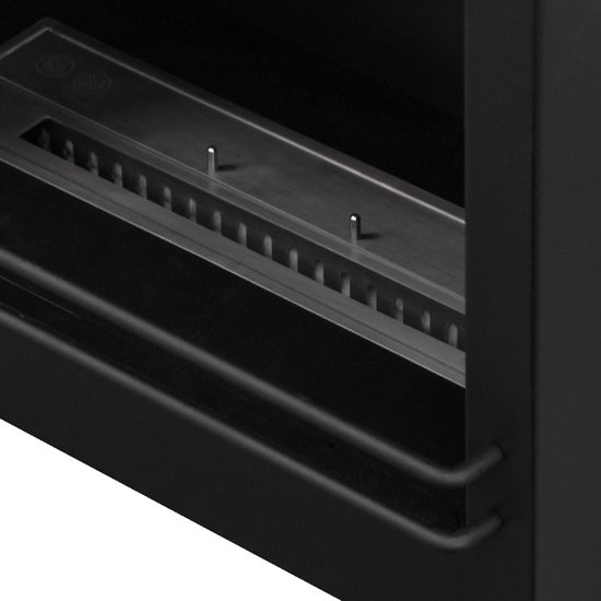 BELLINI bio-ethanol vloerhaard in hout met zwart marmereffect Made in ...