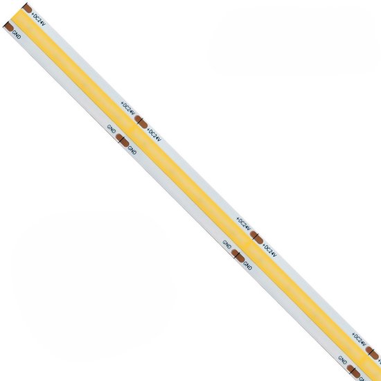 5m COB IP65 enkele kleur LED-strip 15W/MT 24V - 4000K | bol