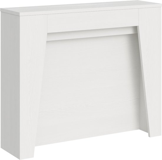 Uitschuifbare console 90x25/211 cm Anea Wit Essen | bol