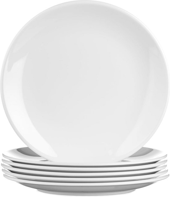 Ronde witte melamine plaat - Duurzaam en krasbestendig - 9 inch (23 cm ...