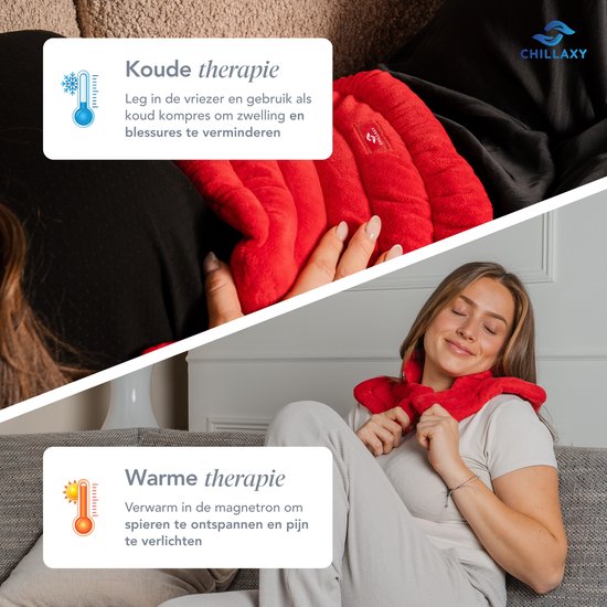 Chillaxy - Warmtekussen Nek en Schouder - Kersenpitkussen - Pittenzak ...
