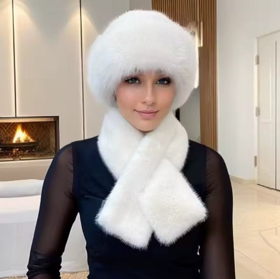 Super Zachte Warme Bont Muts en Sjaal Set – Faux Fur Dames Set – Luxe ...
