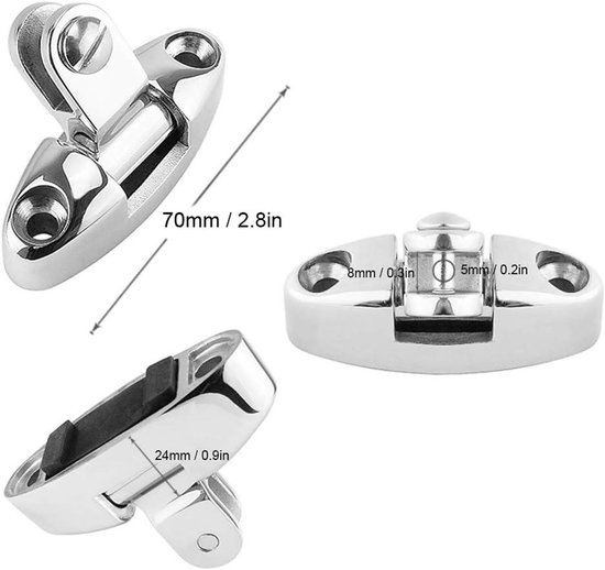 BSG - Roestvrijstalen 180 graden draaibare marine scharnier voor boten ...