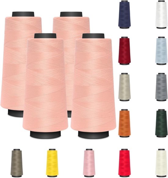 Overlockgaren - 1500 m Naaigaren voor Overlock- en Coverlockmachine ...