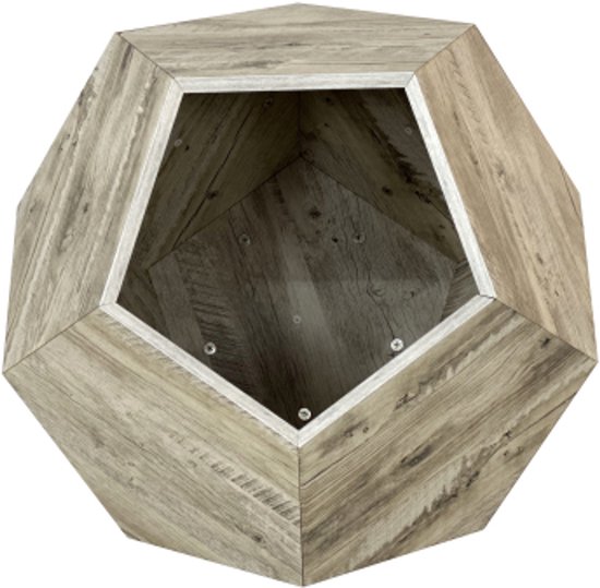 Kattenhuis Bijtafel 66×66×53cm Bank Woonkamer Witte Eik MDF Materiaal ...