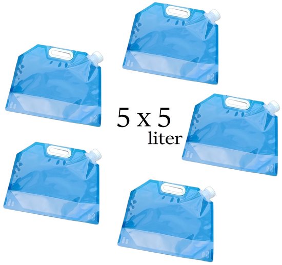 5 x 5 Liter - NOOD drinkwaterfles - calamiteiten XL ...