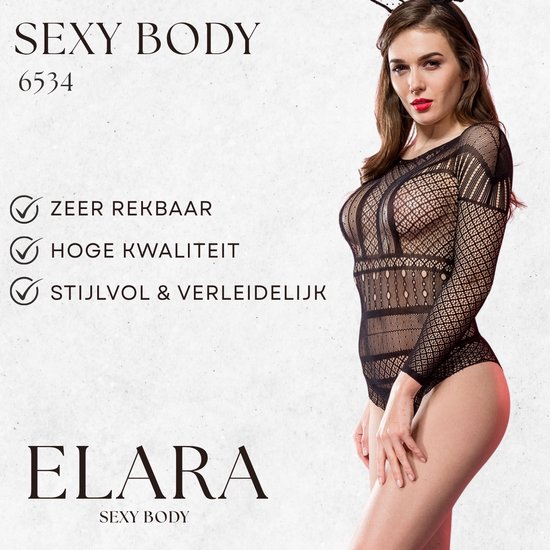 Elara Arlena – Erotische Net Body Dames | Sexy Bodystocking met Kant Details | Sexy... | bol
