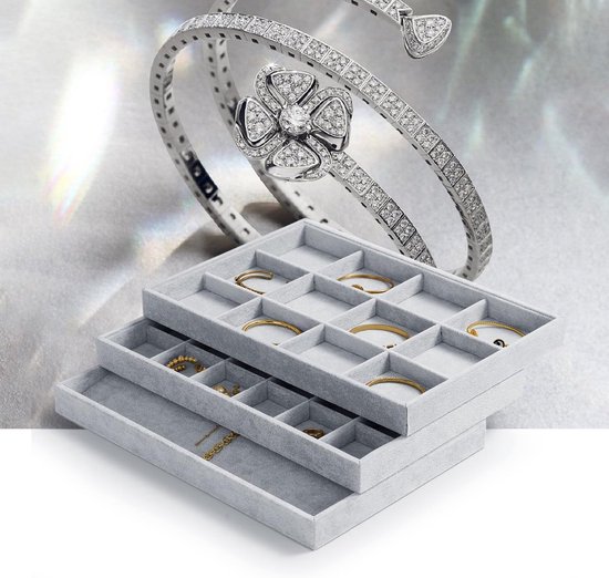 Stunq® Stijlvolle Stapelbare Sieraden Organizer met Verstelbare ...