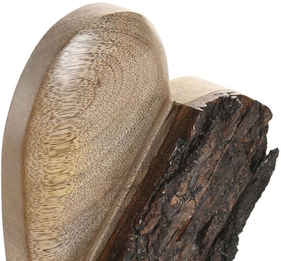 Decoratieve figuren Home ESPRIT Bruin Hart 16 X 2 X 18 CM (3) | bol