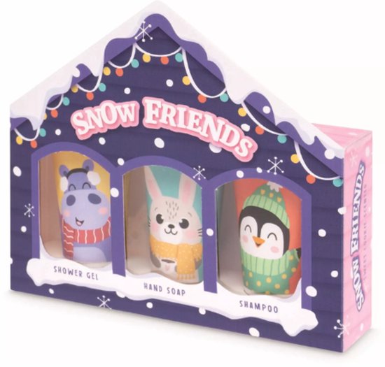 Kerst Geschenkset Snow Friends - 3-delig | Douchegel, Handzeep ...
