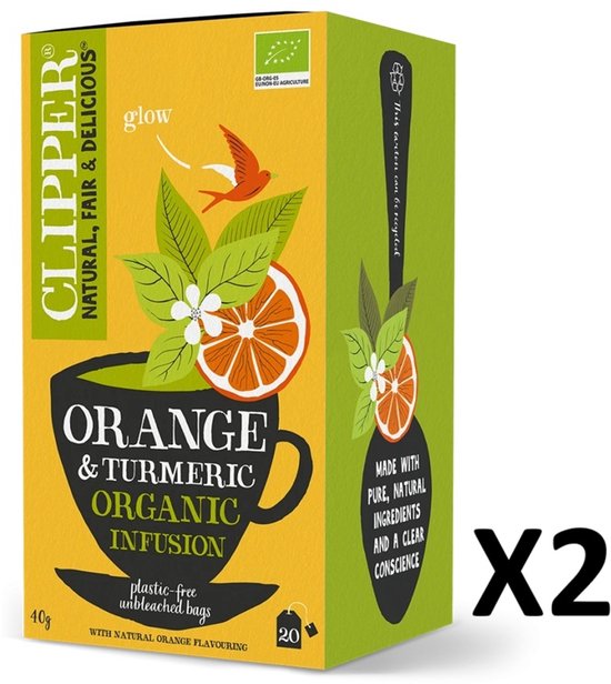 Clipper Orange & Turmeric | bol