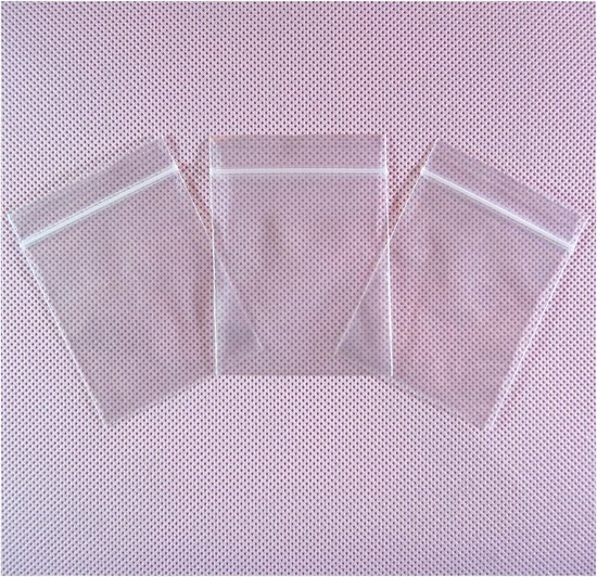 Kleine Transparante Plastic Zakjes met Zipsluiting 100 Stuks 5x7 cm | bol