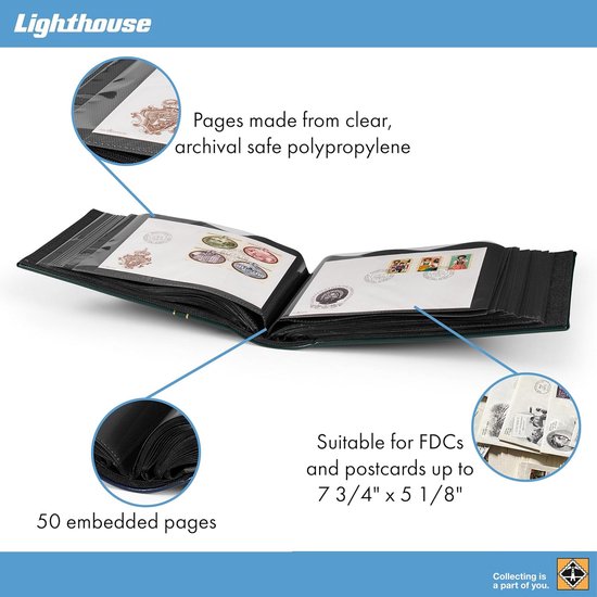 Verzamelalbum voor 100 First-Day Covers (FDC's) in C6-formaat ...