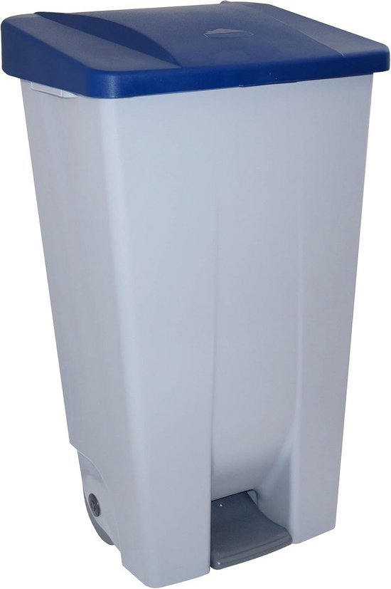 Container 120 liter blauw PEAD voor afvalinzameling en recycling | bol