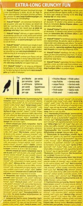 Kracker Trio Mix voor Kanaries - Natuurlijke Snack met Eiwit, Abrikoos ...