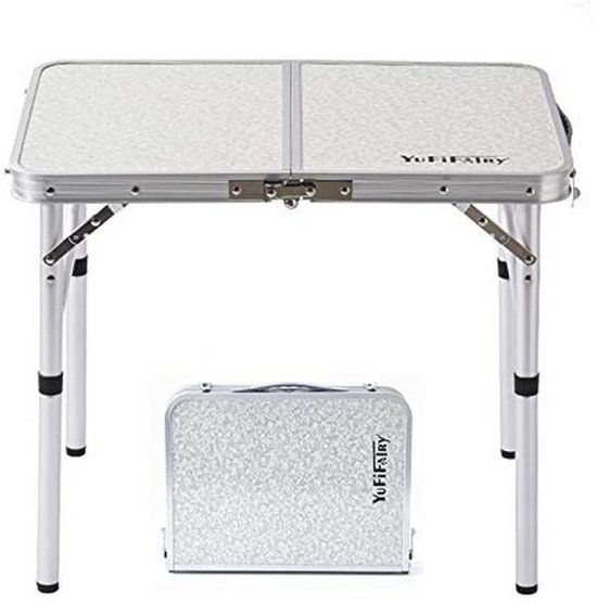 Opvouwbare Tafel Klein - 61x41 cm Lichtgewicht Aluminium Camping Tafel ...