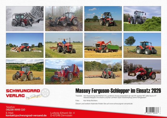 Calendrier Massey Ferguson 2026 | bol