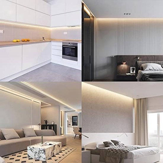 COB LED Strip 24V Natuurlijk Wit 4000K 5m - Flexibele en Dimbare ...