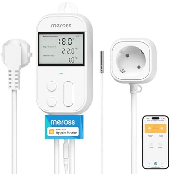 Meross Temperature Controller Smart Thermostat Socket for HomeKit ...