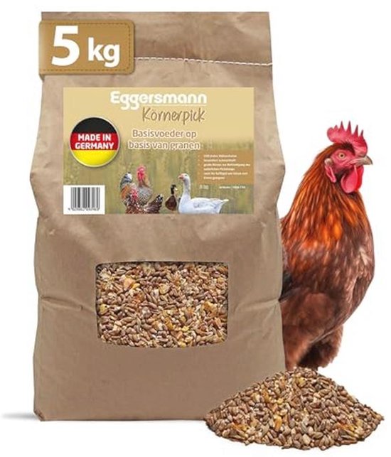 Kippenkorrelvoer Basic 5 kg - Natuurlijke voeding voor gezonde kippen | bol