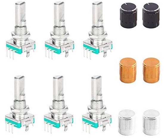 6PCS Rotary Encoder Code Switch 5Pins 20mm Digitale Potentiometer voor ...