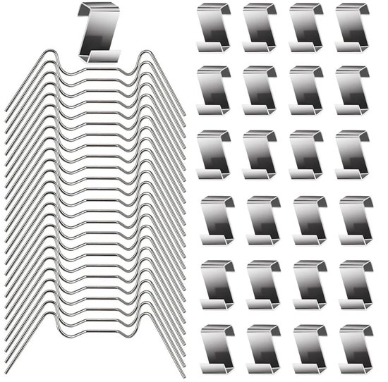 Pack of 50 Polycarbonate Greenhouse Glass Clips - Spring Window Clip ...